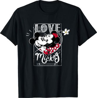 Disney Mickey & Minnie Mouse Love Mickey Valentines Day T-Shirt