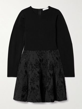 Ulla Johnson Mini-robe En Mailles Stretch Et En Fil Coupé Cara - Noir
