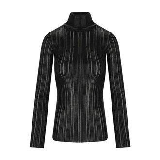 Elisabetta Franchi Femme, Pulls, Noir, Taille: 38 FR Turtleneck