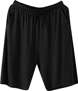 Generic Pyjama en coton pour homme - Cadeau 2025 - Pyjama d&eacute;t&eacute; d&eacute;contract&eacute; et confortable - Pantalon court - V&ecirc;tements de maison - Pantalon en polaire pour ho
