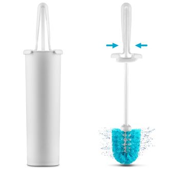 Dreamfarm Spindry - Hygienische WC-B&uuml;rste, die Sich trocken dreht, schwarz blau