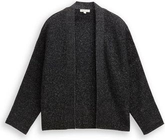 Tom Tailor Cardigan Pullover & Strickjacken Cropped Cardigan mit Glitzer-Effekt