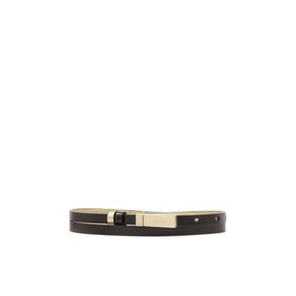 Kazar Schmaler Ledergurt in Schwarz - - Accessories - Damen - Schwarzk - 110 CM