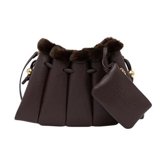 Themoir&egrave; Umh&auml;ngetasche mit Besatzdetail - - Bags - Damen - Braun - ONE SIZE