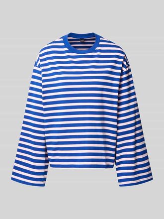 Gina Tricot Longsleeve im Allover-Look mit Rundhalsausschnitt