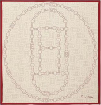 Tommy Hilfiger Femme, Accessoires, Rouge, Taille: ONE Size Chain Silk Foulard