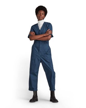 G-Star RAW Damen V Neck Jumpsuit