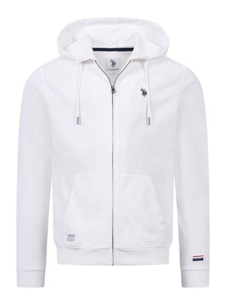 U.S.Polo Association Herren Sweatjacke mit Kapuze aus 100 % Baumwolle