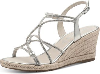 Tamaris Sandalette Damen Keilsabsatz metallic,EU 37
