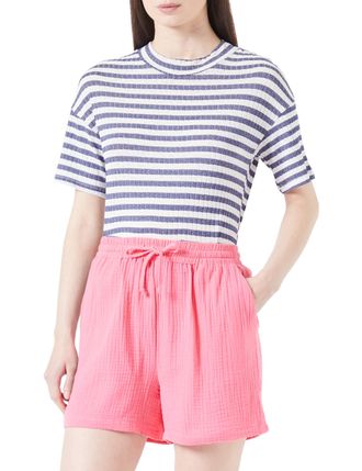 Only Damen Onlthyra WVN Shorts, Camellia Rose, L EU