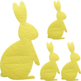 Generic 4 st&uuml;cke Easter Rabbits Bestecktaschen Tuch Utensilien Beutel Rabbits Bestecktaschen F&uuml;r Easters Feier Tisch (C, One Size)