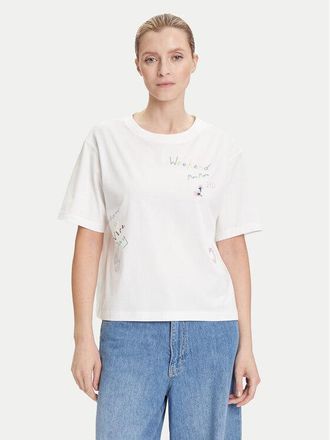 Max Mara T-Shirt Acline 2525976051 Weiß Regular Fit