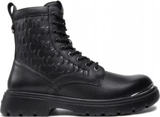Karl Lagerfeld Homme, Chaussures, Noir, Taille: 44 EU Mason Hi Lace Bottes