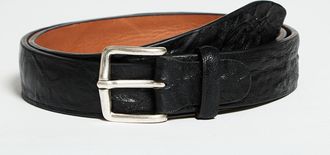 Reptiles House Oakland - Ledergürtel - Schwarz