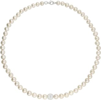 Firetti Halsschmuck: Collier mit Perlen und funkelnden Zirkonia