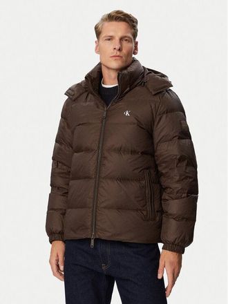 Calvin Klein Jeans Daunenjacke LV04RG515G Dunkelbraun Regular Fit