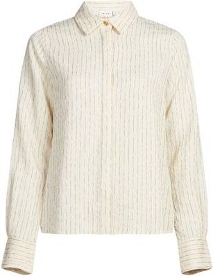 Vila Chemise Viladdie col classique &agrave; rayures