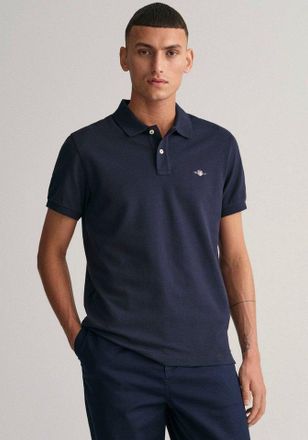 GANT Poloshirt SLIM SHIELD SS PIQUE POLO mit Logostickerei auf der Brust