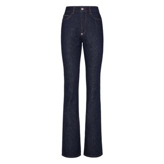 Philipp Plein Denim Schlaghose mit Ketten - - Jeans - Damen - Blau - W25