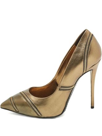 Giuseppe Zanotti Pumps mit Rei&szlig;verschlussdetail - Gold