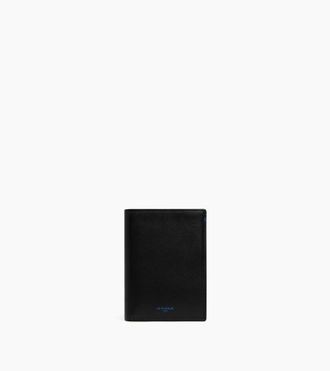 Le Tanneur Grand portefeuille vertical zipp&eacute; Martin en cuir lisse