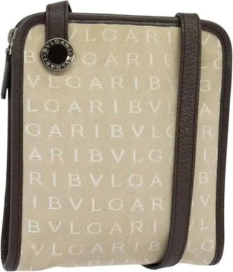 Bulgari Pre-owned Toile sacs-ports-paule - Femme - Pre-owned - Beige - Taille: ONE Size