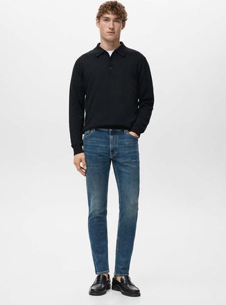 Mango Jean Jude skinny-fit bleu fonc&eacute; - Homme - 38 - MANGO MAN