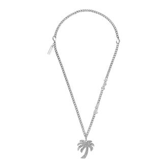 Palm Angels Marchio Halskette - - Accessories - Herren - Grau - ONE SIZE