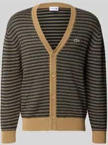 Lacoste Regular Fit Strickjacke aus Baumwoll-Mix