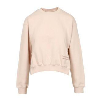Philosophy di Lorenzo Serafini Femme, Sweatshirts et sweats à capuche, Beige, Taille: 40 FR Pull Beige Col Rond Logo Brodé