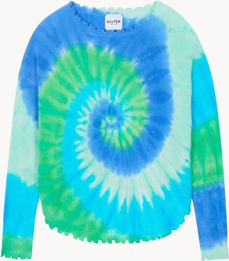 Kujten Pull cachemire col rond tie & dye - Pull Mela Sunny