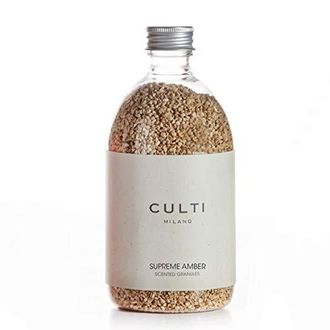 Culti Milano Duftkissen Supreme Amber f&uuml;r Duftgranulat in der Farbe Grau/Beige und mit der Duftnote Schwarze Vanille und Patchouli, Hausduftbeutel ca. 240 G