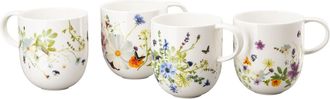 Rosenthal Brillance Grand Air Mixed Becher mit Henkel Set 4tlg