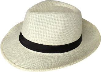 Miobo Panamahut Mountain Stroh Bogarthut Strohh&uuml;te Sommerhut Champagner 56