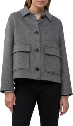 s.Oliver Jacke aus Wollmix im Relaxed Fit mit aufgesetzten Taschen Graphit 42