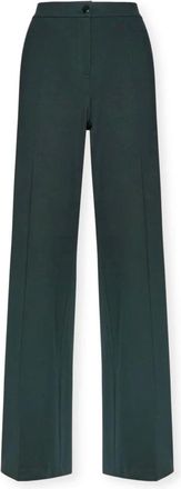 Elena Miro Femme, Pantalons, Vert, Taille: 54 FR Pantalon en maille milanaise