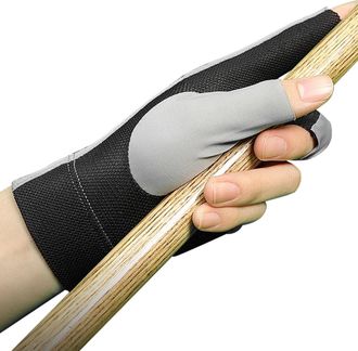 Generic Billard-Handschuhe - atmungsaktiver Queue-Handschuh | Sportzubeh&ouml;r f&uuml;r die rechte und Linke Hand | Fl&uuml;ssiges Scrollen, Aufnahmegenauigkeit | Ideal f&uuml;r