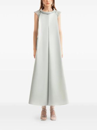 Gemy Maalouf short-sleeves midi dress - Vert