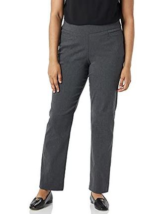 Briggs New York Super Stretch Millennium Welt Pocket Pull on Career Pant (Average & Short & Tall Length) Pantalons, Gris, 48 Femme