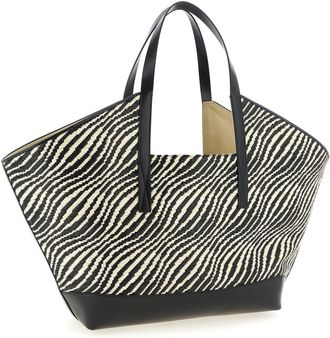 Marni Waves Tote Bag - Black