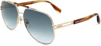 Marc Jacobs Marc 673/s HR3/08 BEIGE HORN Sunglasses Men Metall, Standard, 61