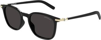 Montblanc Montblanc, Homme, Accessoires, Noir, Taille: 50 MM Lunettes de soleil Snowcap