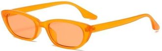 Generic Lunettes De Soleil Tendance &Agrave; Monture Fine For Femmes, Id&eacute;ales For Les Vacances Et Les Activit&eacute;s Sportives Et De Plein Air For Hommes.(Orange)