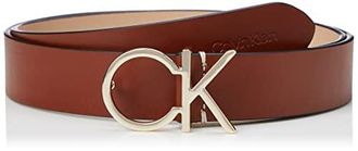 Calvin Klein Jeans Calvin Klein RE-Lock CK Logo Belt 30MM K60K609989 Ceintures, Marron (Cognac), 65 Femme