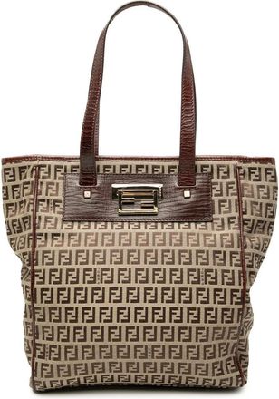 Fendi Shopper - Zucchino Canvas Tote - Gr. unisize - in Braun - f&uuml;r Damen
