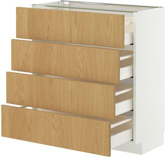 IKEA METOD / MAXIMERA Unterschr., 4 Fronten/4 Schubladen