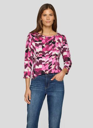 Rabe 3/4-Arm-Shirt Sommershirt mit grafischem Muster