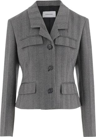 Ferragamo Damen, Jacken, Grau, SGröße