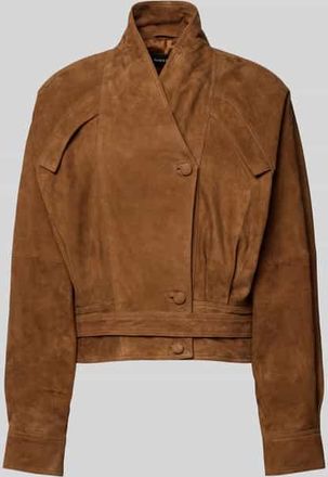 Rotate Lederjacke aus echtem Ziegenleder