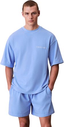 Calvin Klein Herren Ss Tee Short Set Lv00nm2949 Sonstige Lounge-und Nachtw&auml;sche, Blue (Blue Descent), M